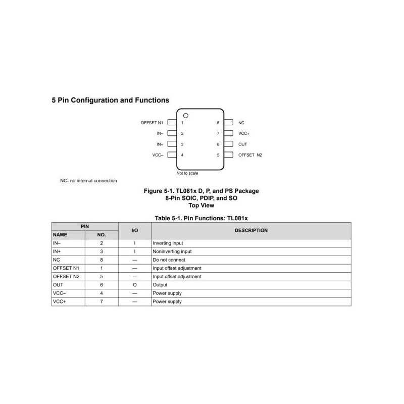 TL081 AMPLIFICADOR OPERACIONAL