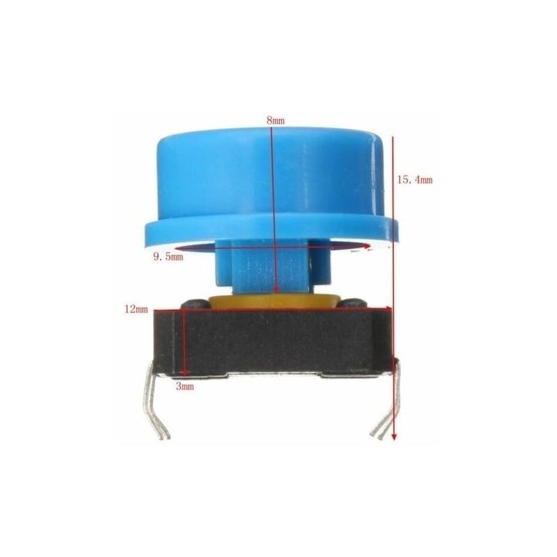 PULSADOR SWITCH TACTIL GRANDE DE 12X12X7.3 MM