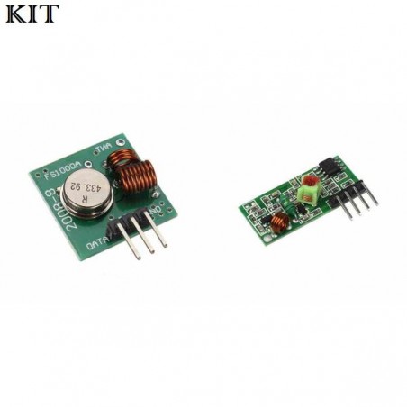 KIT TRANSMISOR Y RECEPTOR 433 MHZ