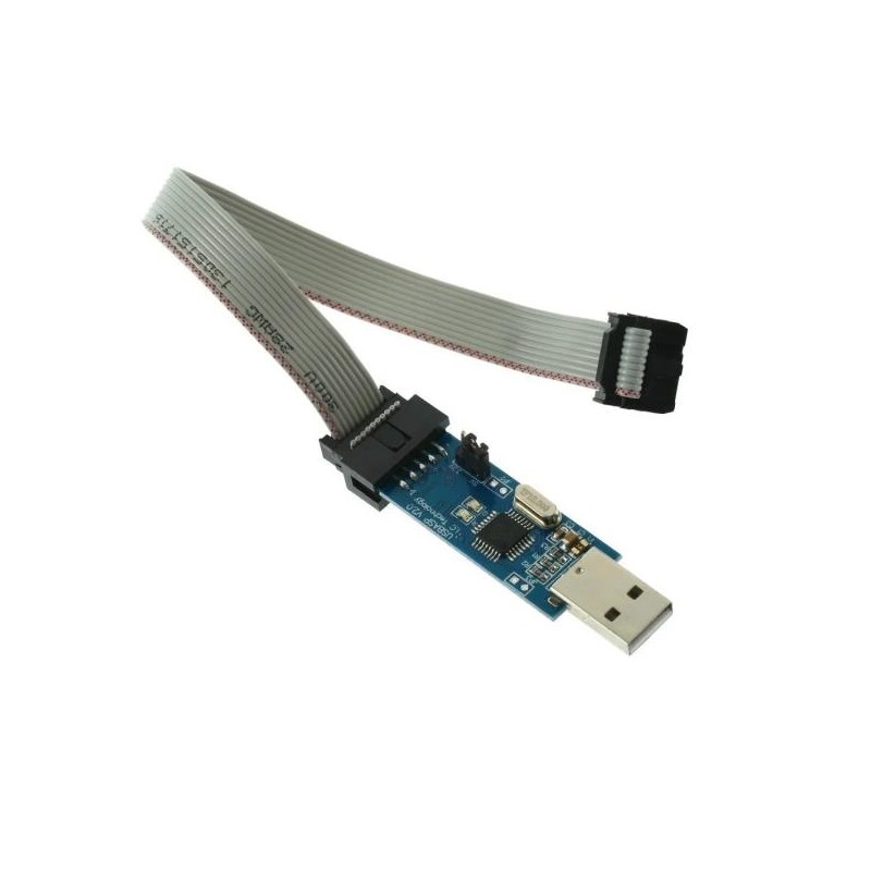 KIT PROGRAMADOR AVR USBASP PARA MICROCONTROLADORES ATMEL