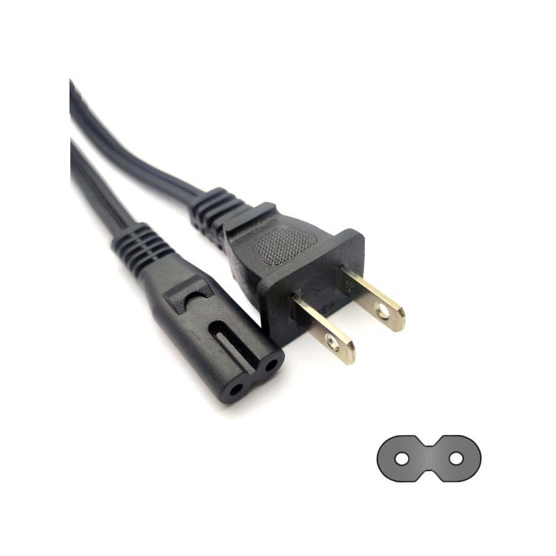 CABLE DE PODER 10A 125V 1.8 METROS TIPO GRABADORA REDONDO