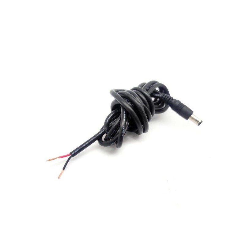 CABLE DE PODER DC 2.5MM + CONECTOR HEMBRA PARA PCB