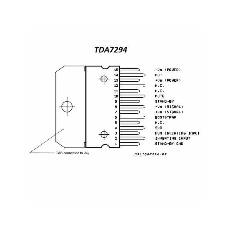 TDA7294 AMPLIFICADOR DE AUDIO 100W