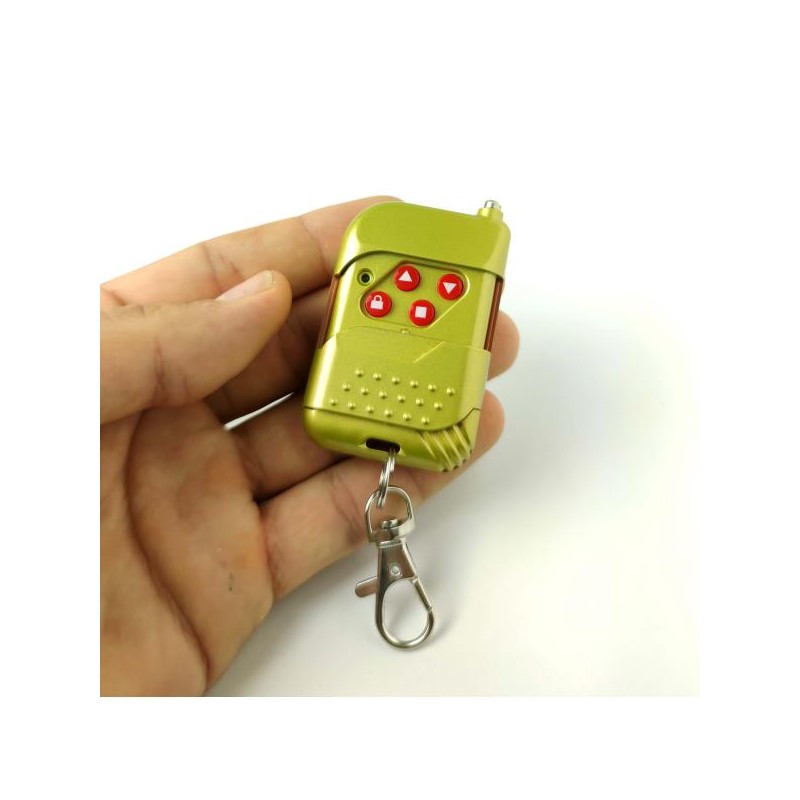 CONTROL REMOTO RF 4CH 433MHZ DORADO 1527 GARAJE PUERTA -12