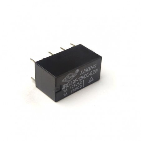 RELAY RELE RELEVO 12V 8PIN JRC-19F-12VDC-0.2W DOBLE