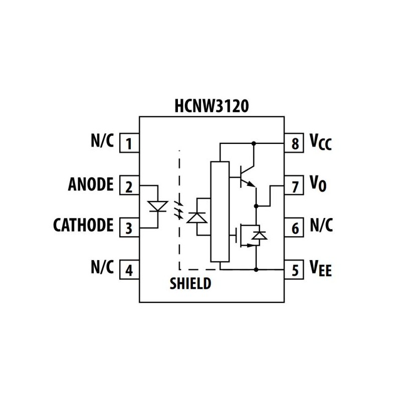 A3120 CONTROLADOR IGBT DRIVER OPTOACOPLADOR HCPL3120 -19