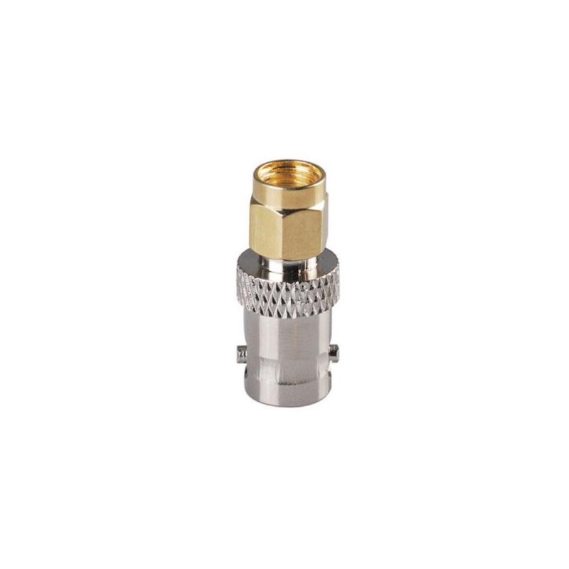CONVERSOR CONECTOR SMA MACHO A BNC HEMBRA COAXIAL ADAPTADOR
