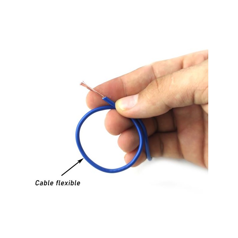 CABLE VEHICULAR CALIBRE 18AWG AZUL CENTELSA (POR METRO)