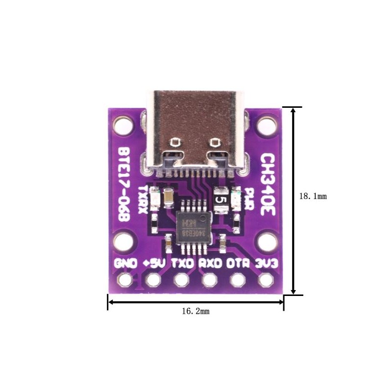 MODULO CH340E CONVERTIDOR SERIAL UART TTL CONVERSOR SERIE