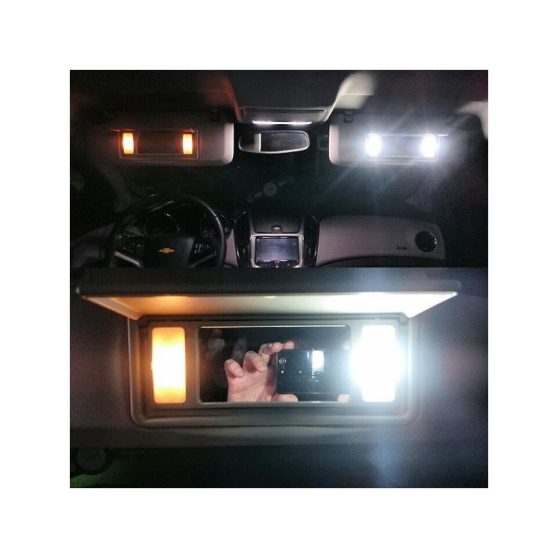 LUZ LED INTERIORES AUTO CARRO MAZDA 12V ESPEJO VANIDAD