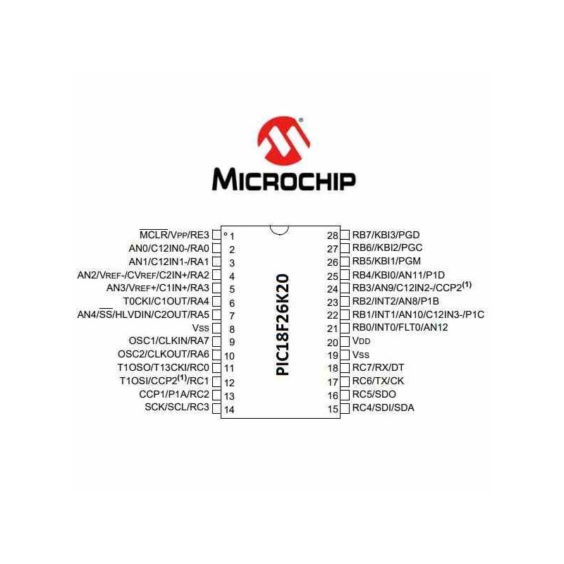 PIC18F26K20 MICROCONTROLADOR SOIC