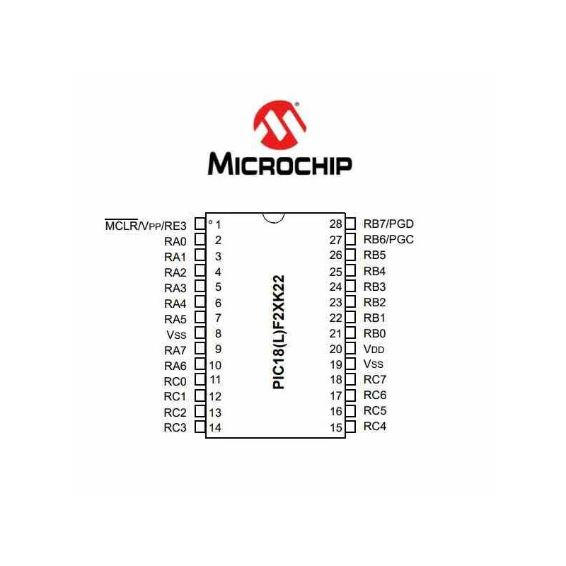 MICROCONTROLADOR PIC18F26K22 - SOIC28 SOIC28