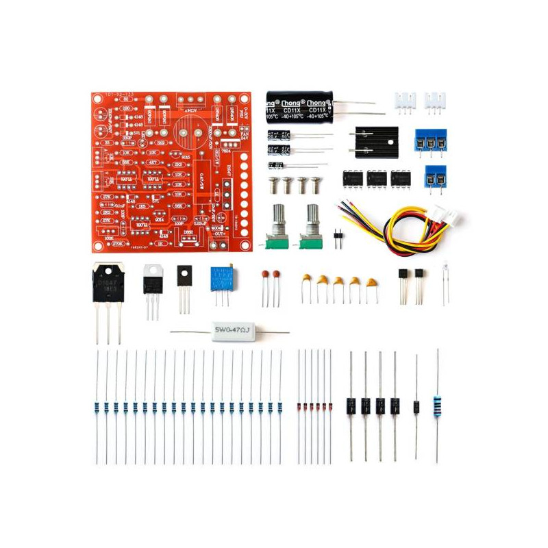 KIT FUENTE DE PODER DC VARIABLE AJUSTABLE DIY PARA ARMAR