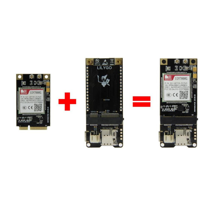 TTGO T-PCIE ESP32 WROVER 16MB COMPATIBLE CON SIM 3G 4G LTE