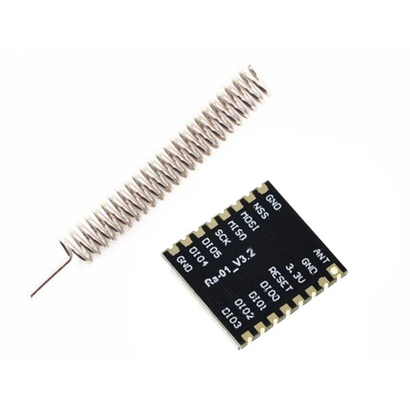 MODULO TRANSCEPTOR RF LORA RA-01 SX1278 433MHZ 10KM + ANTENA