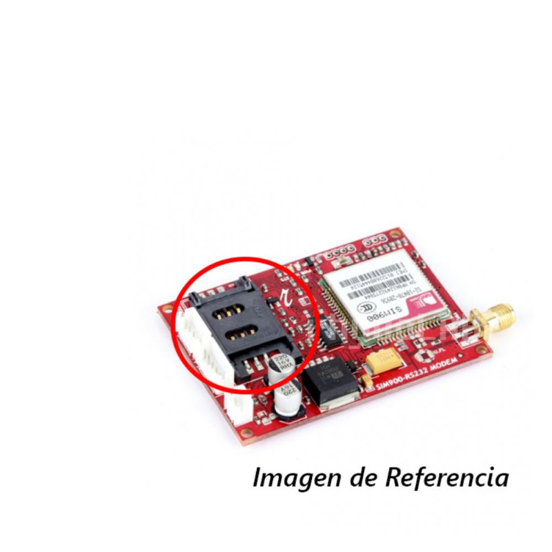 SOCKET SIM CARD GRANDE SLOT HOLDER SMD CONECTOR 6 PIN SIM900