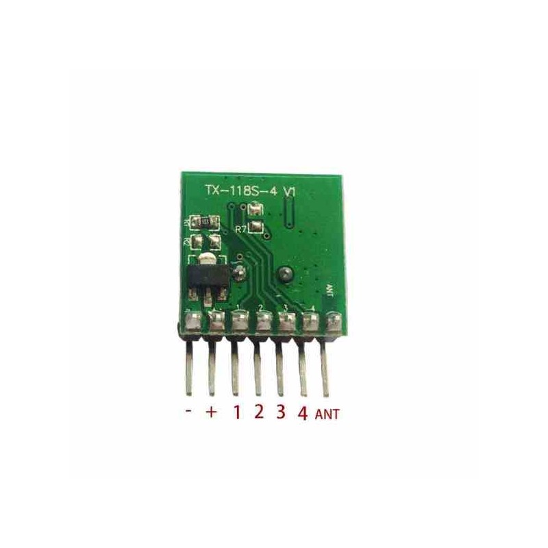 TX118SA-4 MODULO TRANSMISOR RF 433MHZ CON 1527