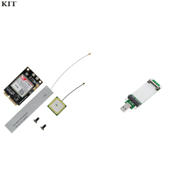 KIT SIM7000G PCIE NB-IOT 4G LTE GPS + ADAPTADOR MINI A USB