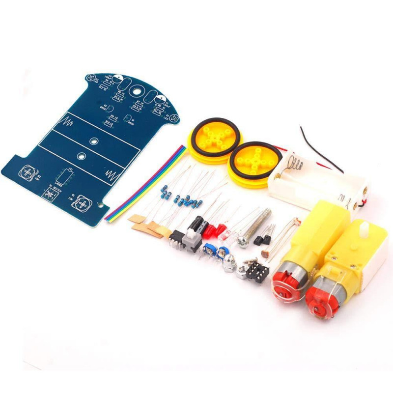 KIT D2-1 ROBOT SEGUIDOR DE LINEA BASICO PARA ARMAR