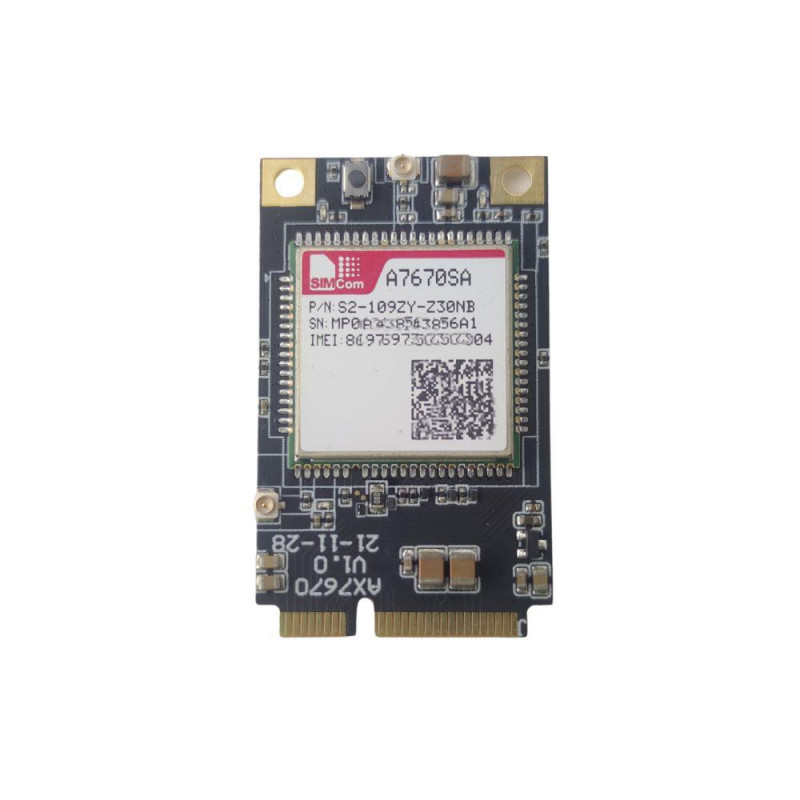 A7670SA PCIE MODULO 4G LTE CAT 1 GSM GPRS IOT