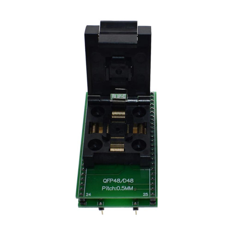 SOCKET ADAPTADOR SMD QFP48 A DIP48 MEMORIA PIC CHIP SMD