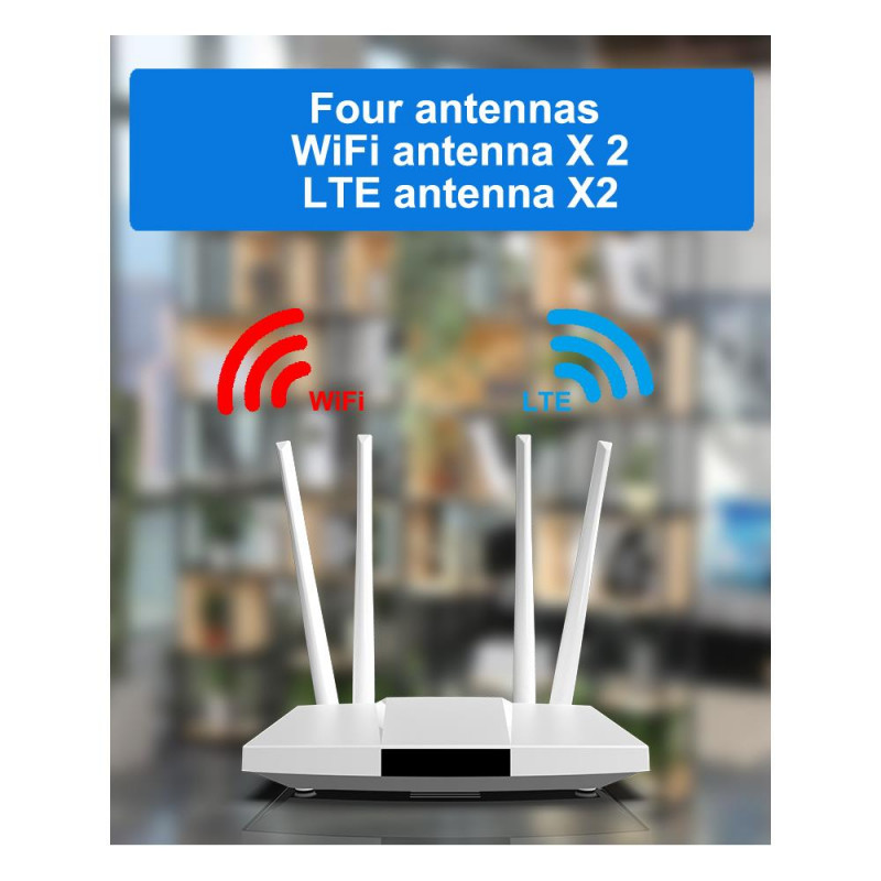 ROUTER 4G SIM CARD INTERNET WIFI CON DATOS TODO OPERADOR
