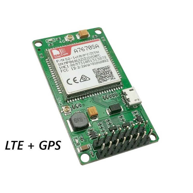 A7670SA MODULO 4G LTE CAT1 GSM GPRS IOT + GPS