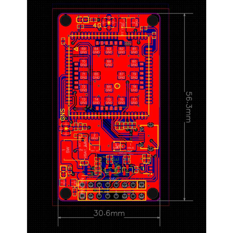 A7670SA MODULO 4G LTE CAT1 GSM GPRS IOT + GPS