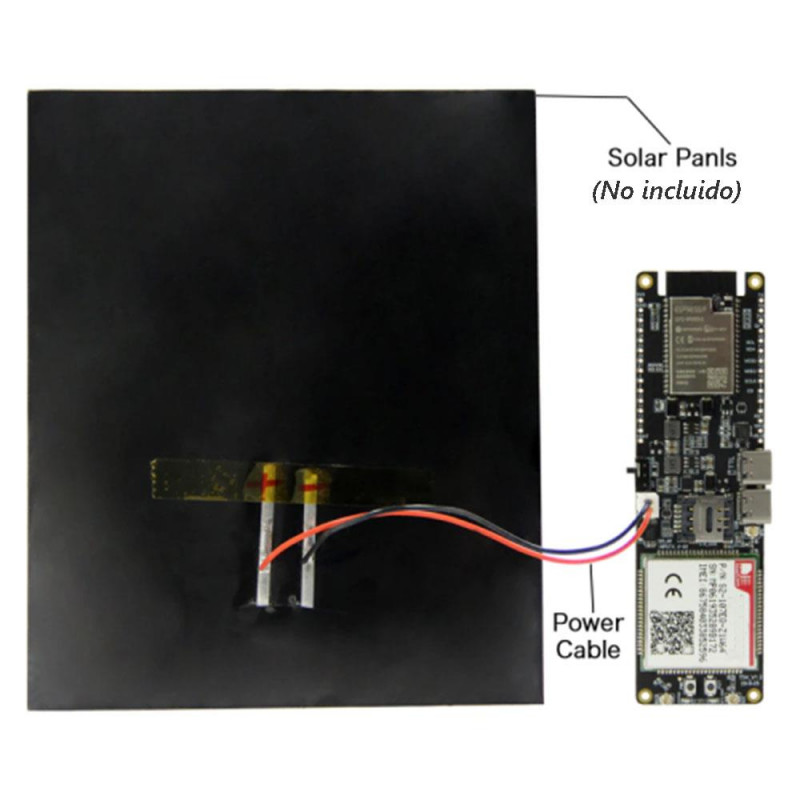 T-SIM ESP32 A7670SA 4G LTE + GPS 18650 UPS PANEL SOLAR SD