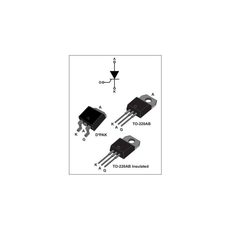 SCR TYN1225 TIRISTOR 1200V 25A