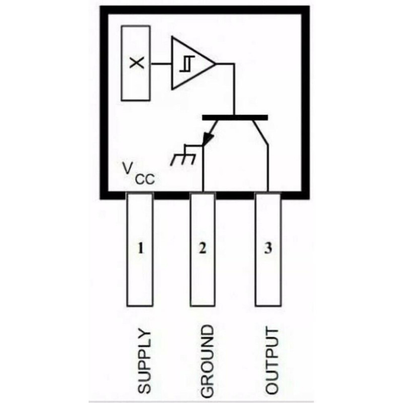 SENSOR EFECTO HALL 41F BIPOLAR 0H41 SH41 SS41F S41 BICICLETA