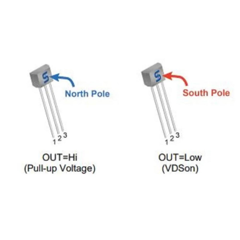 SENSOR EFECTO HALL 41F BIPOLAR 0H41 SH41 SS41F S41 BICICLETA
