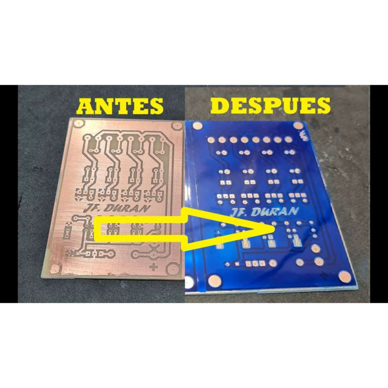 PINTURA UV ANTISOLDER PARA PCB CON DOSIFICADOR 10ML - AZUL