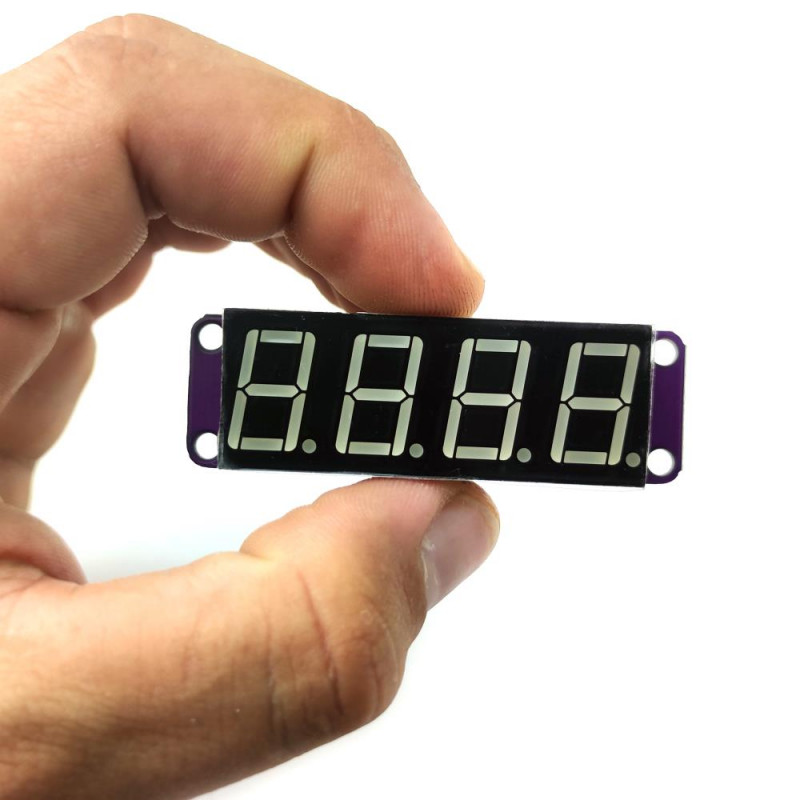 MODULO DISPLAY 7 SEGMENTOS X4 0.56" SERIAL MAX7219 ROJO