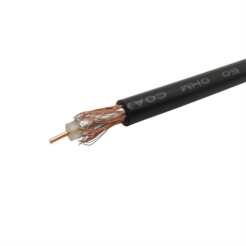 CABLE COAXIAL RG58 50OHM 16 METROS TRANSMISOR FM RF BLINDADO
