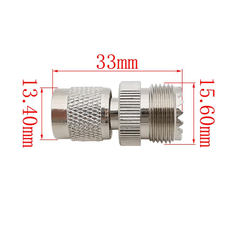 CONVERSOR CONECTOR UHF HEMBRA A TNC MACHO COAXIAL ADAPTADOR