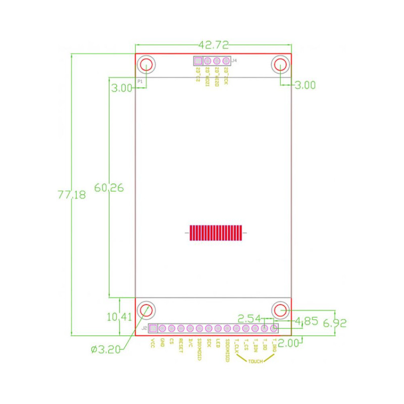 PANTALLA TFT LCD 2.4 TOUCH ST7789V DISPLAY LCD SPI