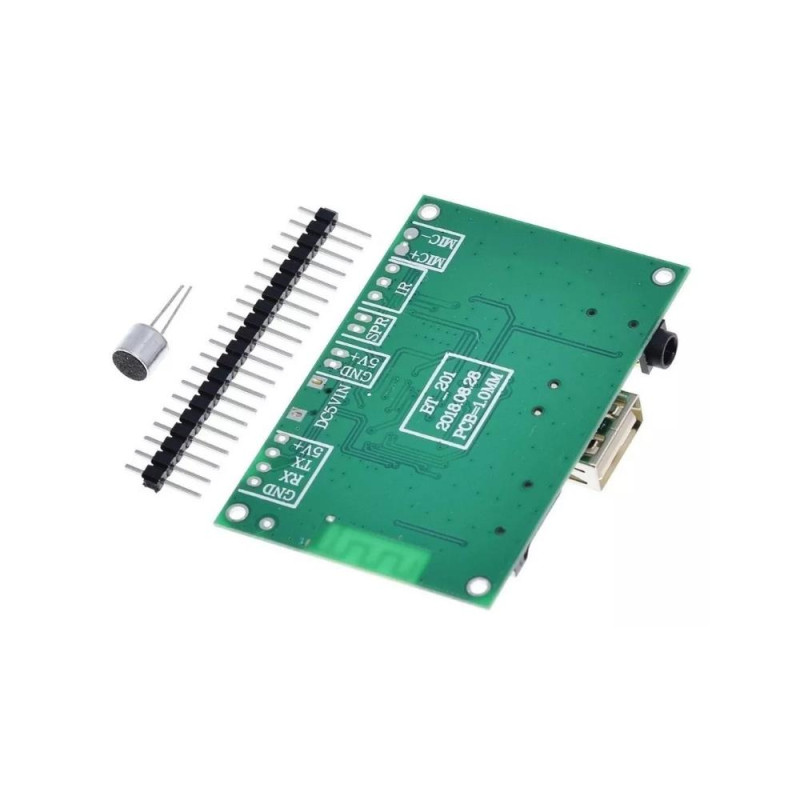 MODULO AMPLIFICADOR BLUETOOTH USB SD AUX BT201 CONTROL UART