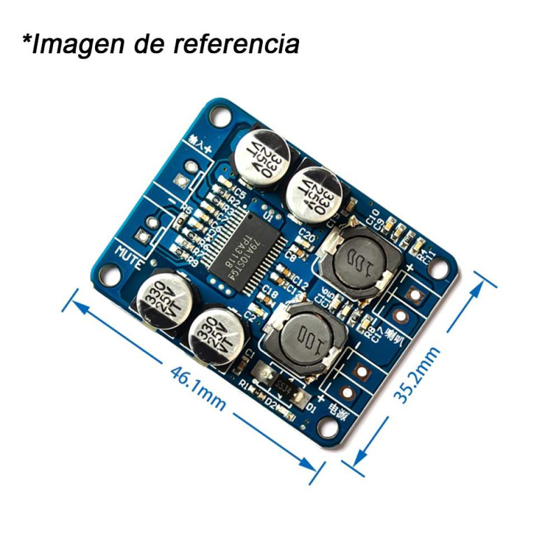 MÓDULO AMPLIFICADOR DE AUDIO MONO 30W TPA3118