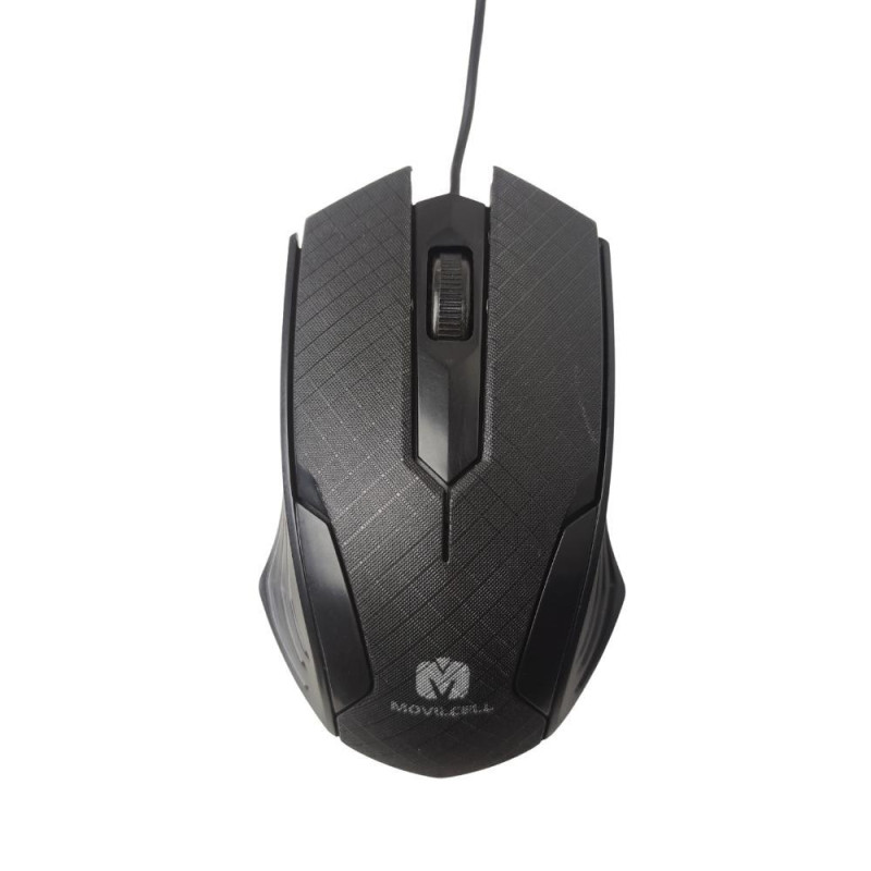 MOUSE ALAMBRICO USB ESTILO GAMER NEGRO CABLEADO 1000DPI