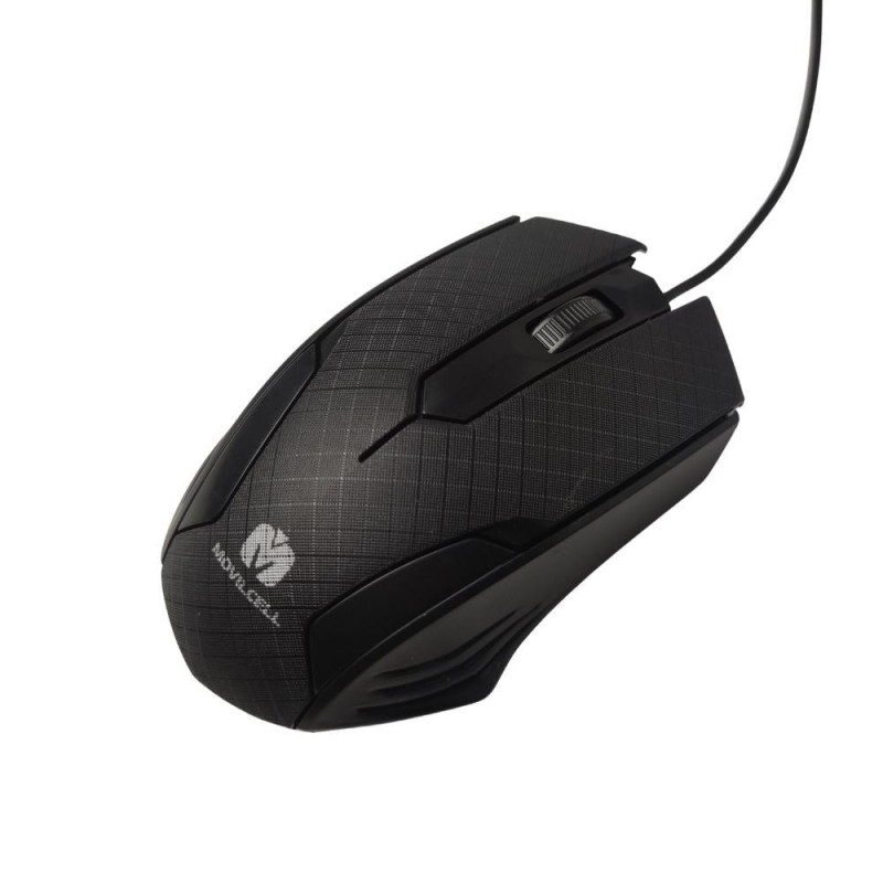 MOUSE ALAMBRICO USB ESTILO GAMER NEGRO CABLEADO 1000DPI