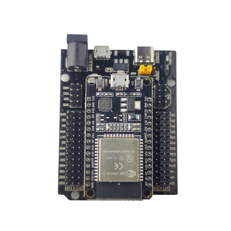 KIT ESP32 DEVKIT WROOM + TARJETA EXPANSION 30PIN SHIELD