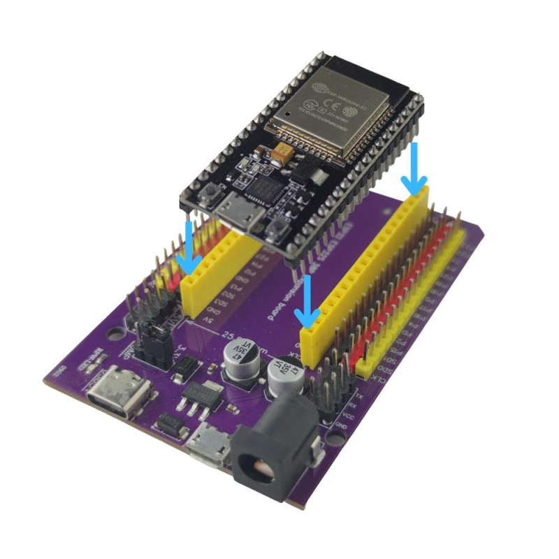 KIT NODEMCU ESP32S WROOM + TARJETA EXPANSION 38PIN SHIELD