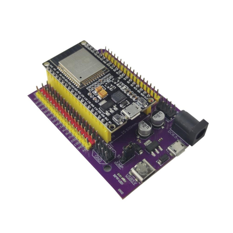 KIT DEVKIT ESP32S WROOM + TARJETA EXPANSION 38PIN SHIELD