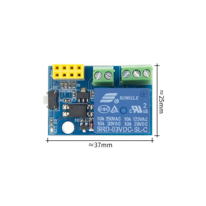 KIT MODULO ESP8266 ESP01S WIFI + MODULO RELE SHIELD 1CH