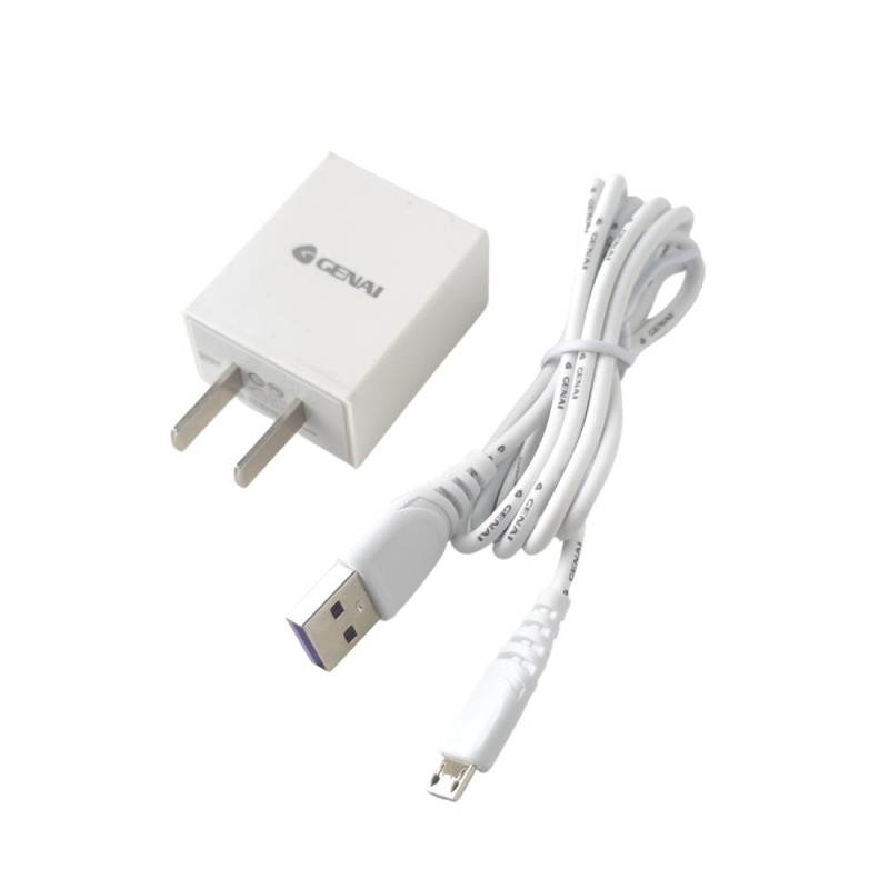 CARGADOR DE CELULAR 5V 2.1A MICRO USB ZC70 CARGA RAPIDA