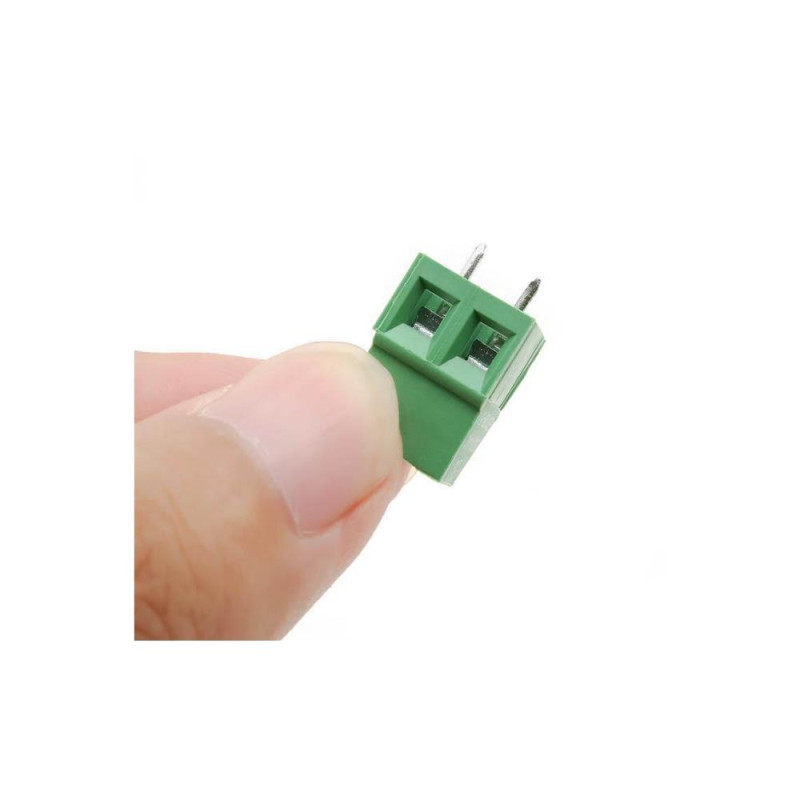 BORNERA VERDE DE 2 PINES TERMINAL BLOCK 5MM KF128-2P