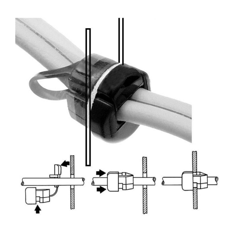 PASACABLE GRANDE PARA CABLE 2X18 PISACABLE