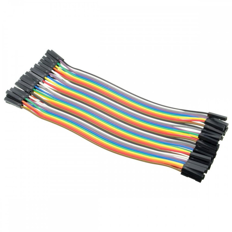 POR HILO CABLE DUPONT 15CM JUMPER (HEMBRA - HEMBRA)