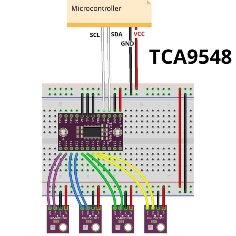 TCA9548 BOARD EXPANSION I2C 8 CANALES MULTIPLEXOR 1 A 8
